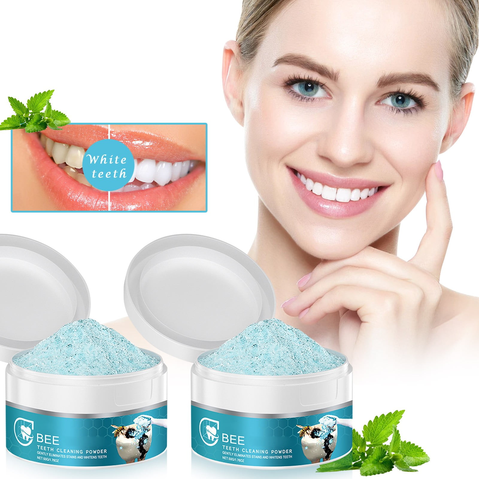 Bee Cream Stain Removal Brightening Tooth Cleansing Powder Fresh Breath ...