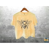 Bee Crop Top Boxy Tee 3023CL Tshirt Womens Unisex - Walmart.com