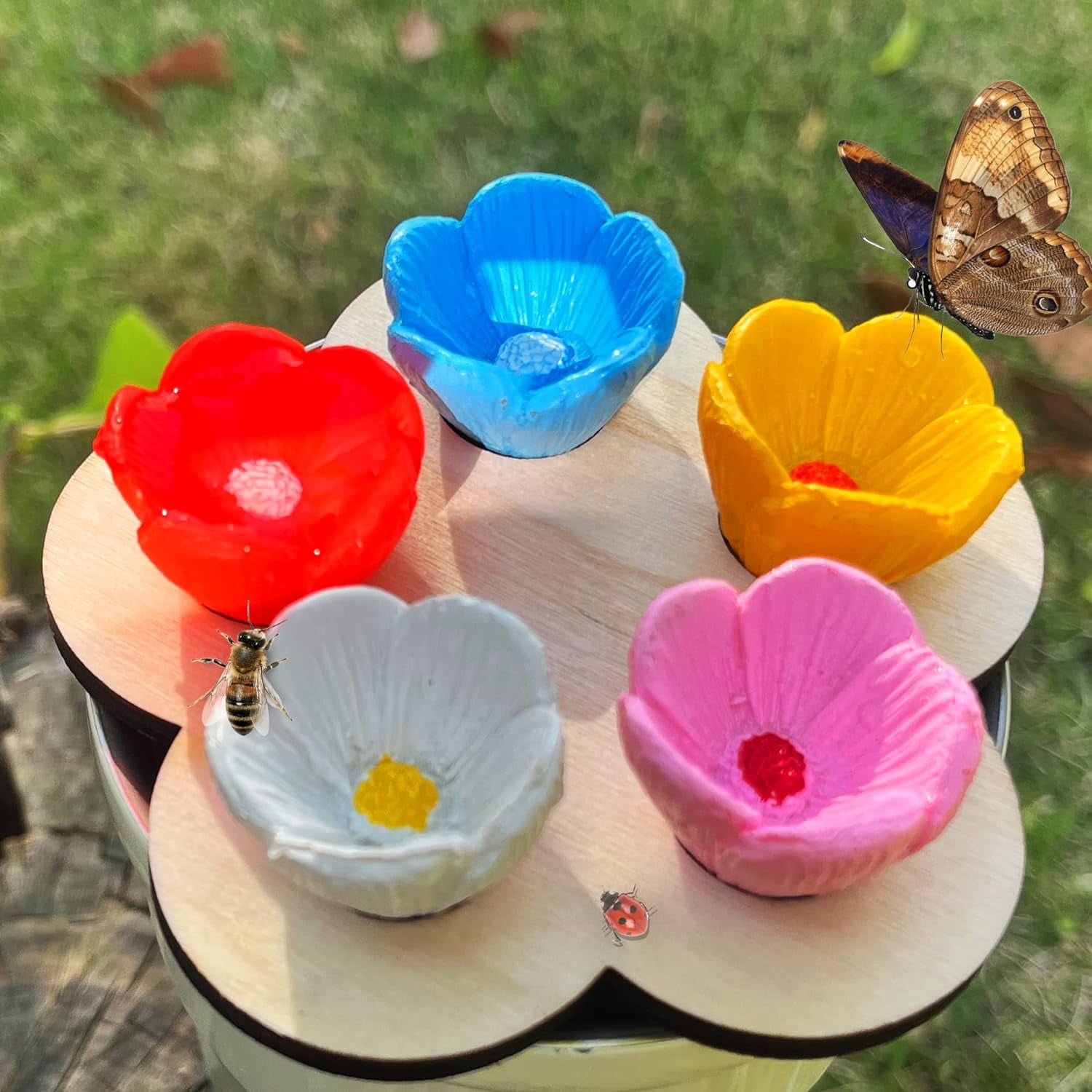 Bee Drinking Cups Water for Garden - Mini Watering Cup for Thirsty ...