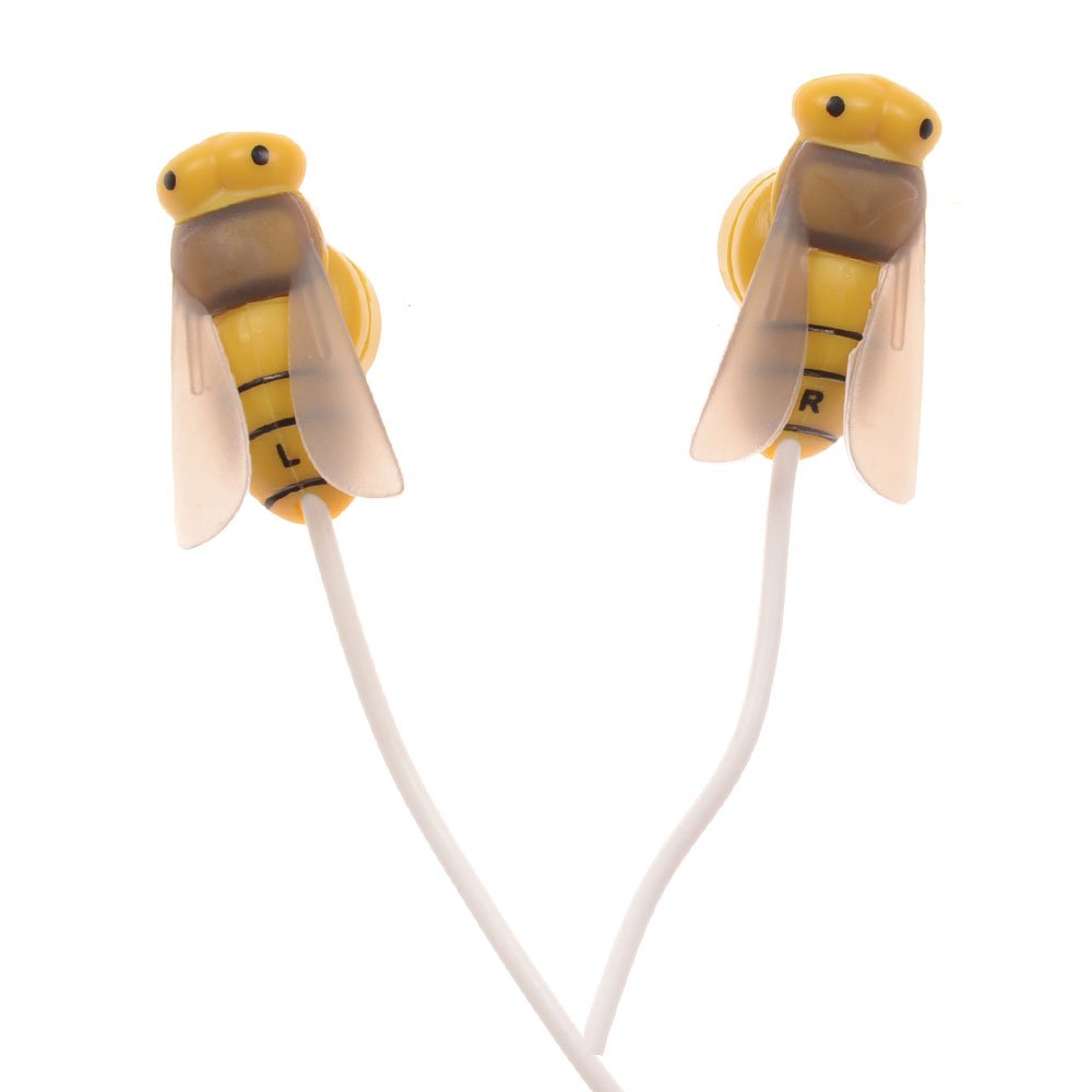 Novelty Bee Earbuds - Fun and Functional 3.5mm Headphone Socket ...