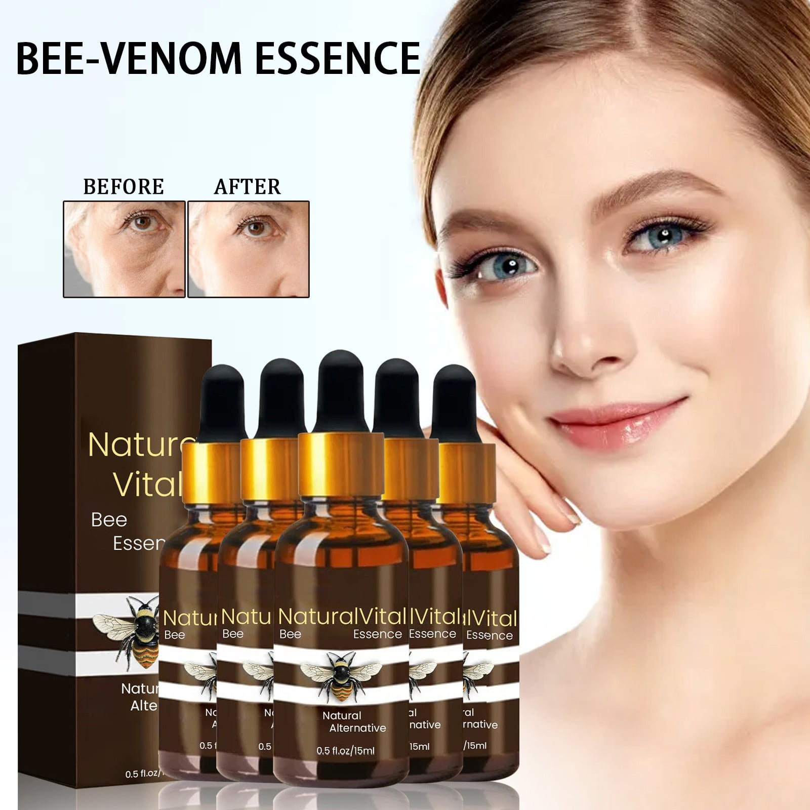 Bee Facial Wrinkle Serum Firming Serum Reduces Fine Lines Of Nasolabial ...