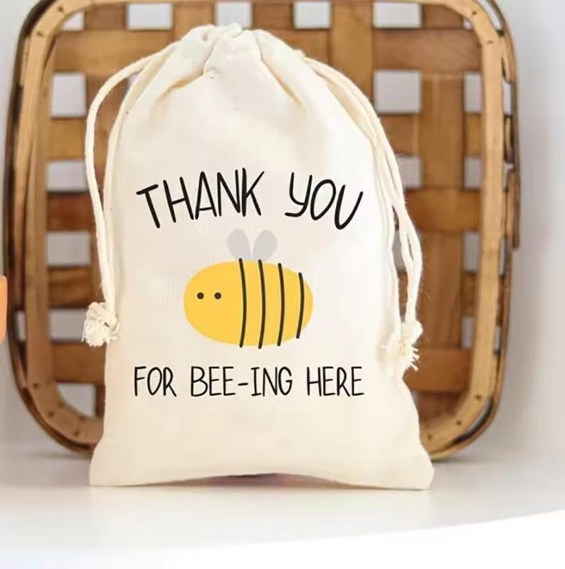 Bee Favor Bags Sweet as Can Bee garden Themed boy girl Baby Shower 1st ...
