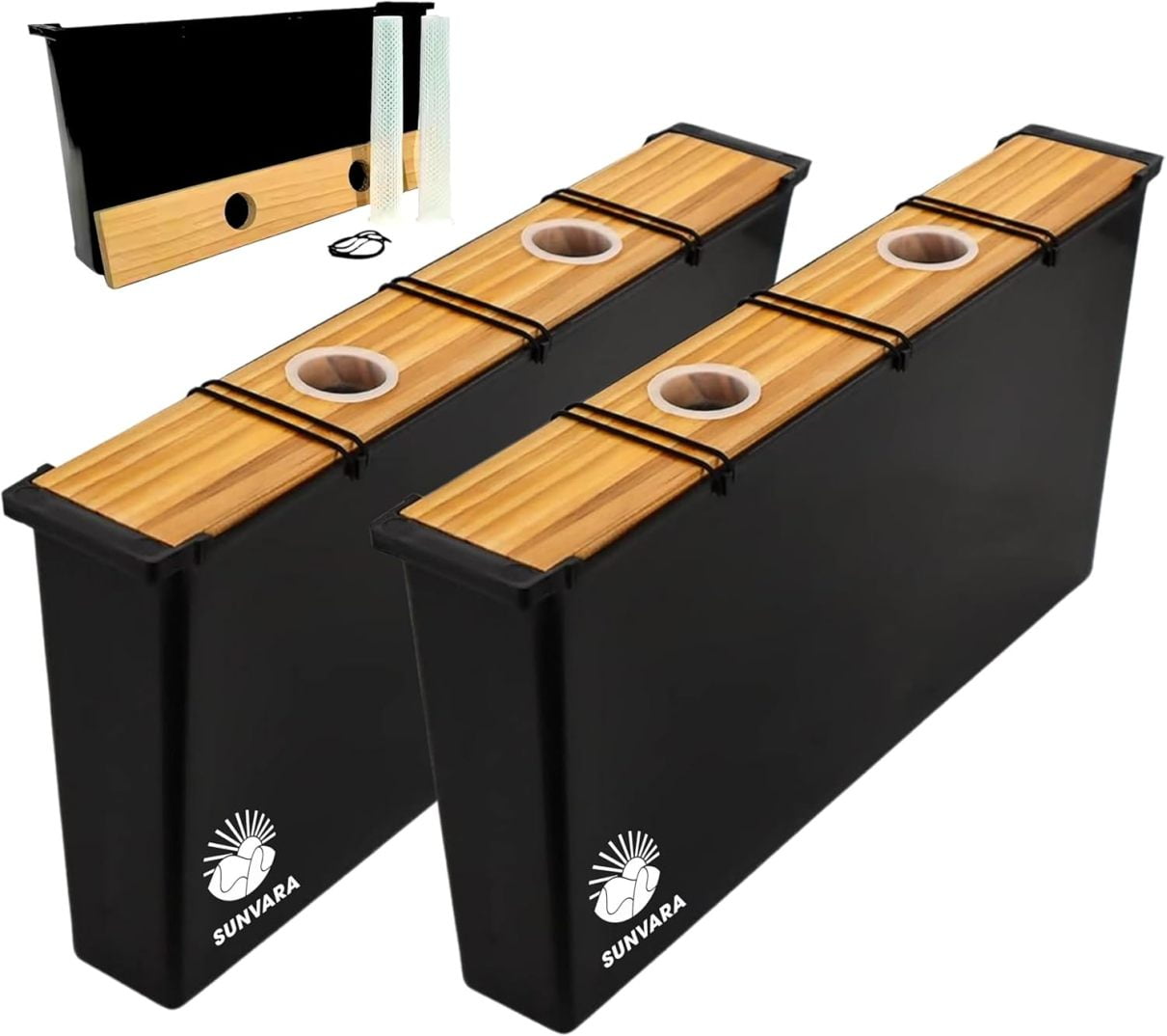 Bee Feeder Frame 2 Pack – Beehive Feeders for Inside Hives, Honey Bee ...