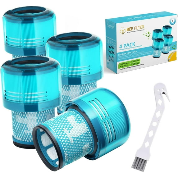 Bee Filter 4-Pack Blue Premium True HEPA Replacement Filters Compatible ...
