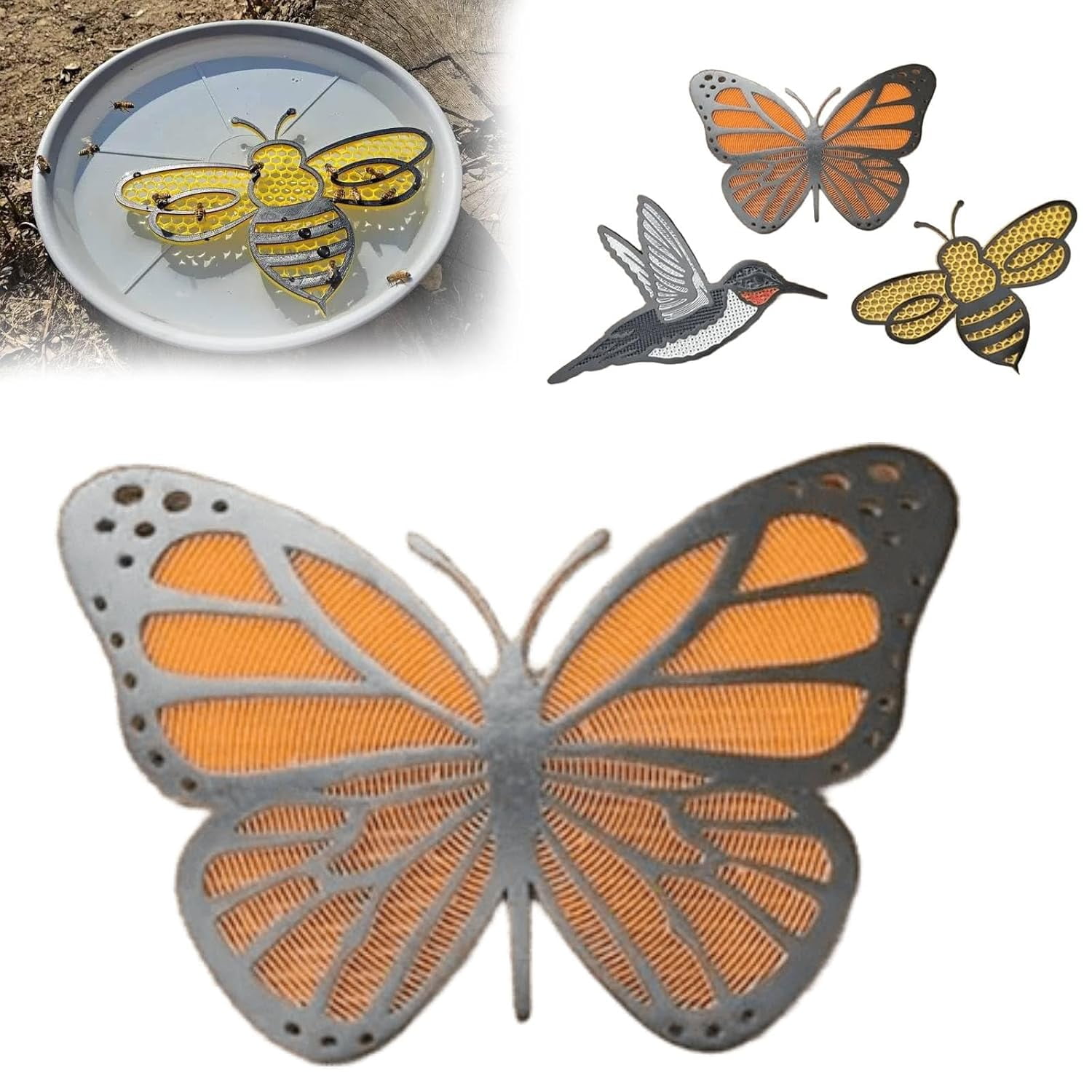 Bee Floating Island - Dreamy and Natural Water Art, 6" Floating Bee ...