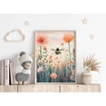 Bee Flower Meadow Wall Art Print, Boho Summer Decor - Walmart.com