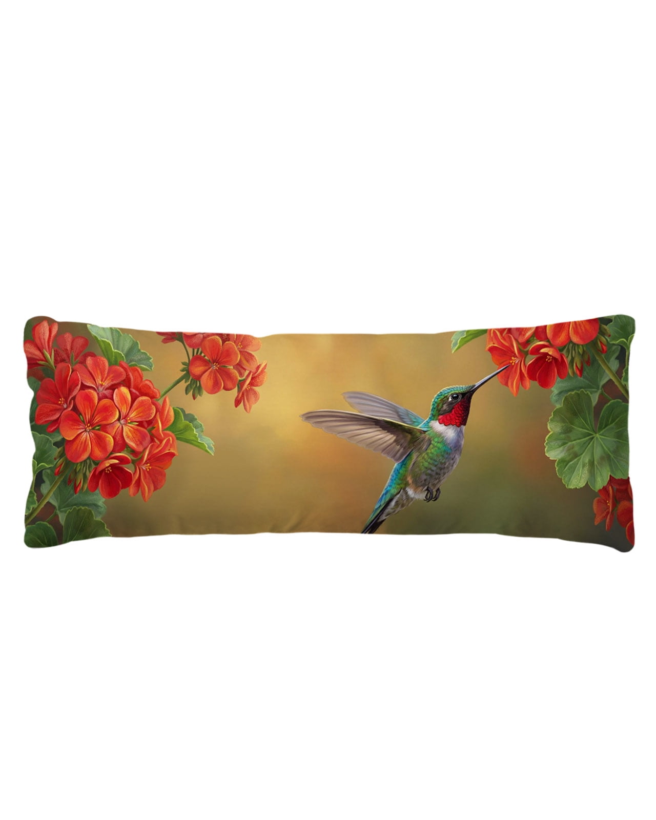 Bee Flowers Body Pillow Cover 20 x 60 Inch Decorative Pillow Cover ...