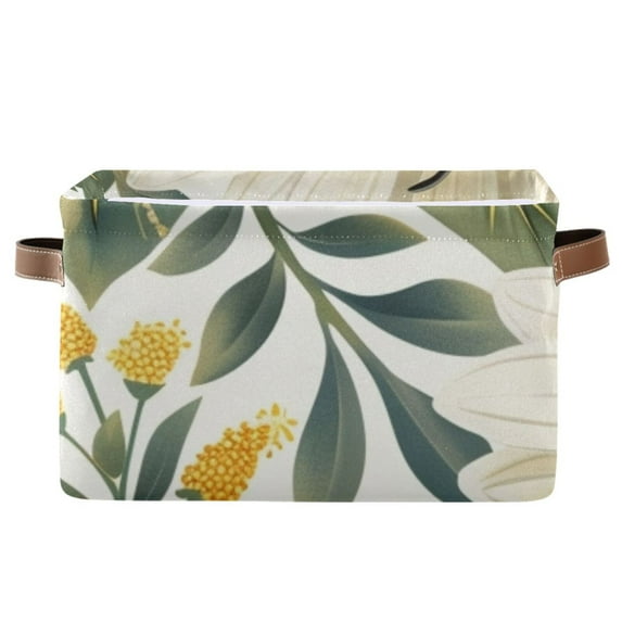 Bee Flowers Storage Bins Baskets With Handles Storage Box Clothes ...