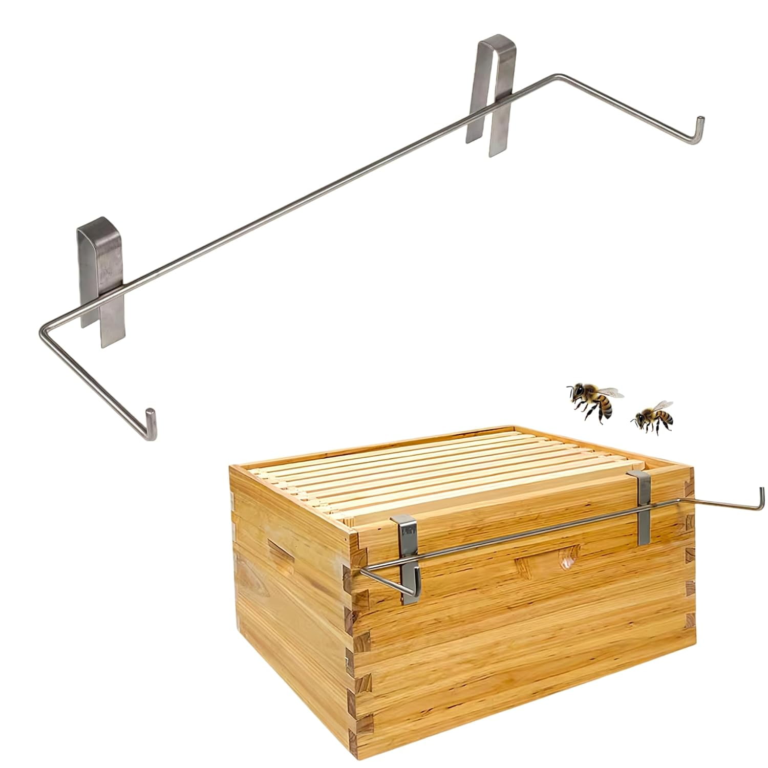 Bee Frame Holder: Bee Hive Stand, Stainless Steel Beekeeping Frame ...