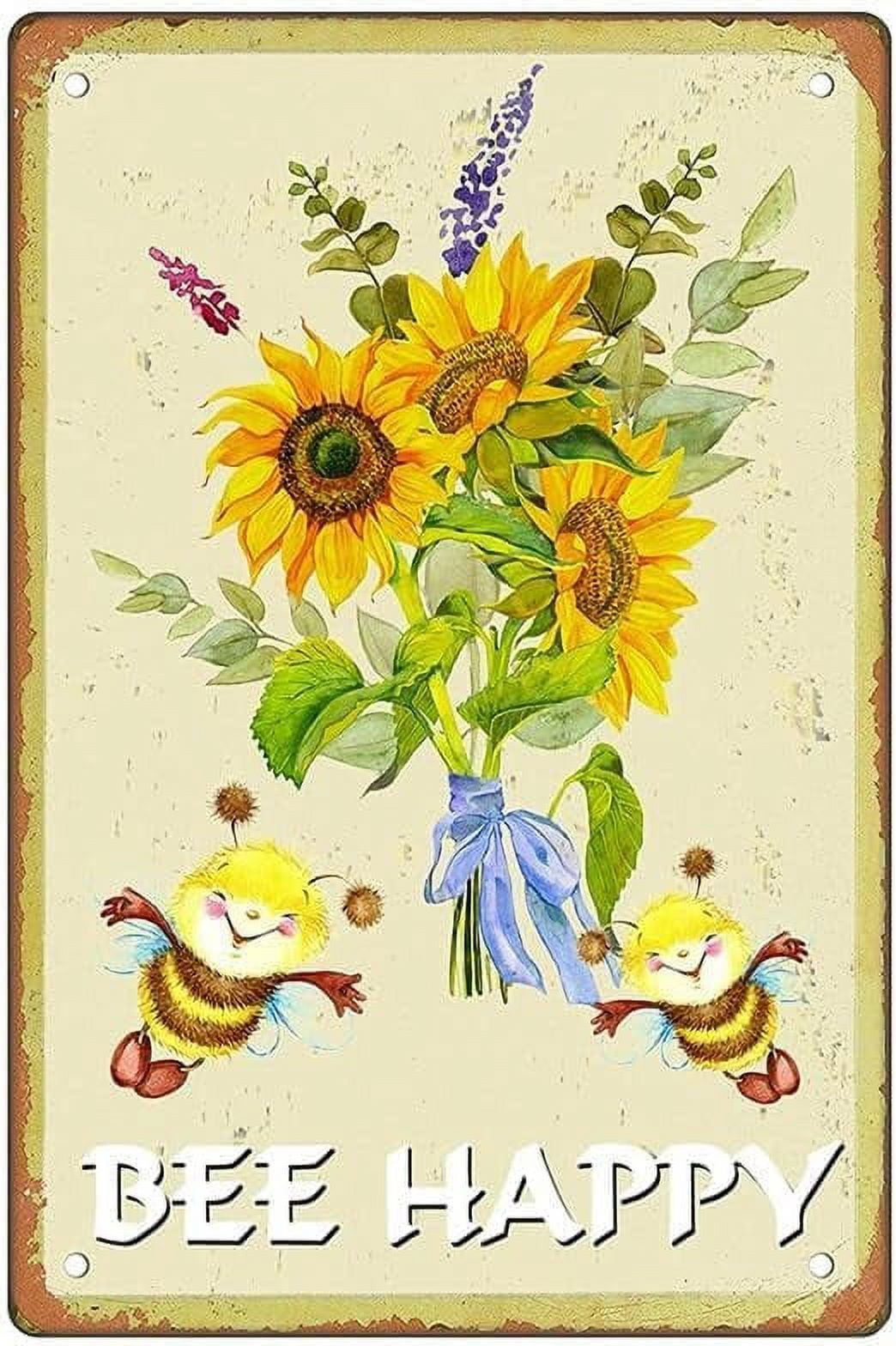 Bee Garden Decor Bee Hive Rules Sign For Home Honey Bee Decorations ...