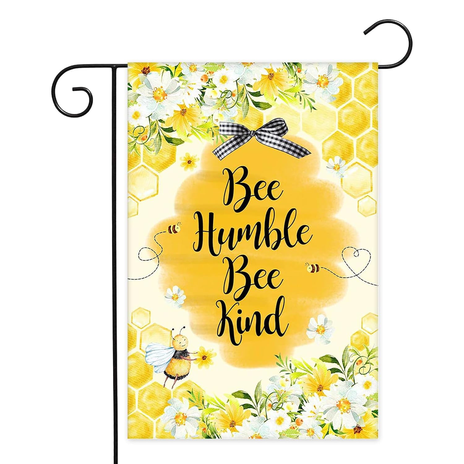 Bee Garden Flag Bee Humble Bee Kind Yard Flag Summer Honey Theme ...