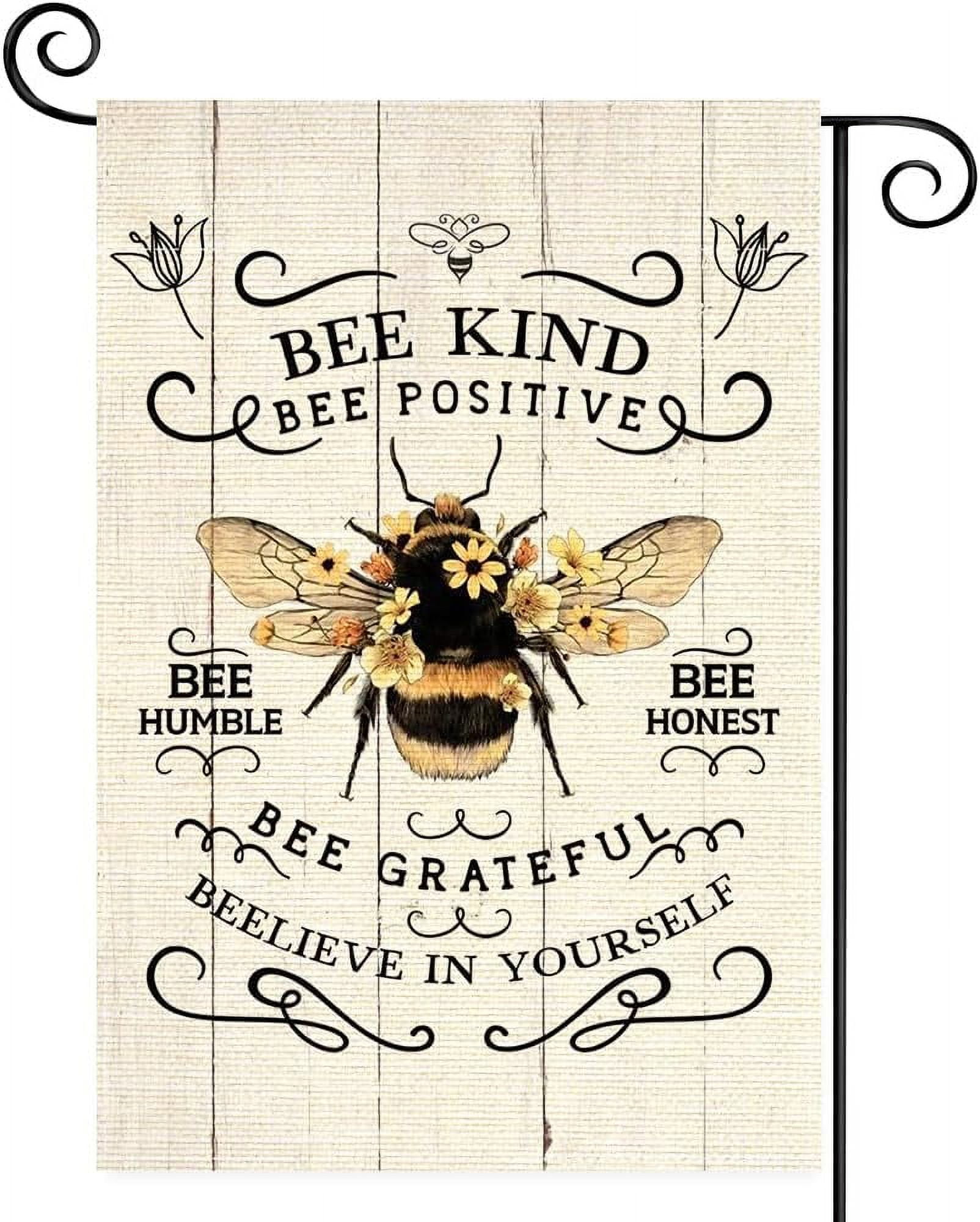 Bee Garden Flag Double Sided, Best Choice Hello Sunshine Sunflower ...