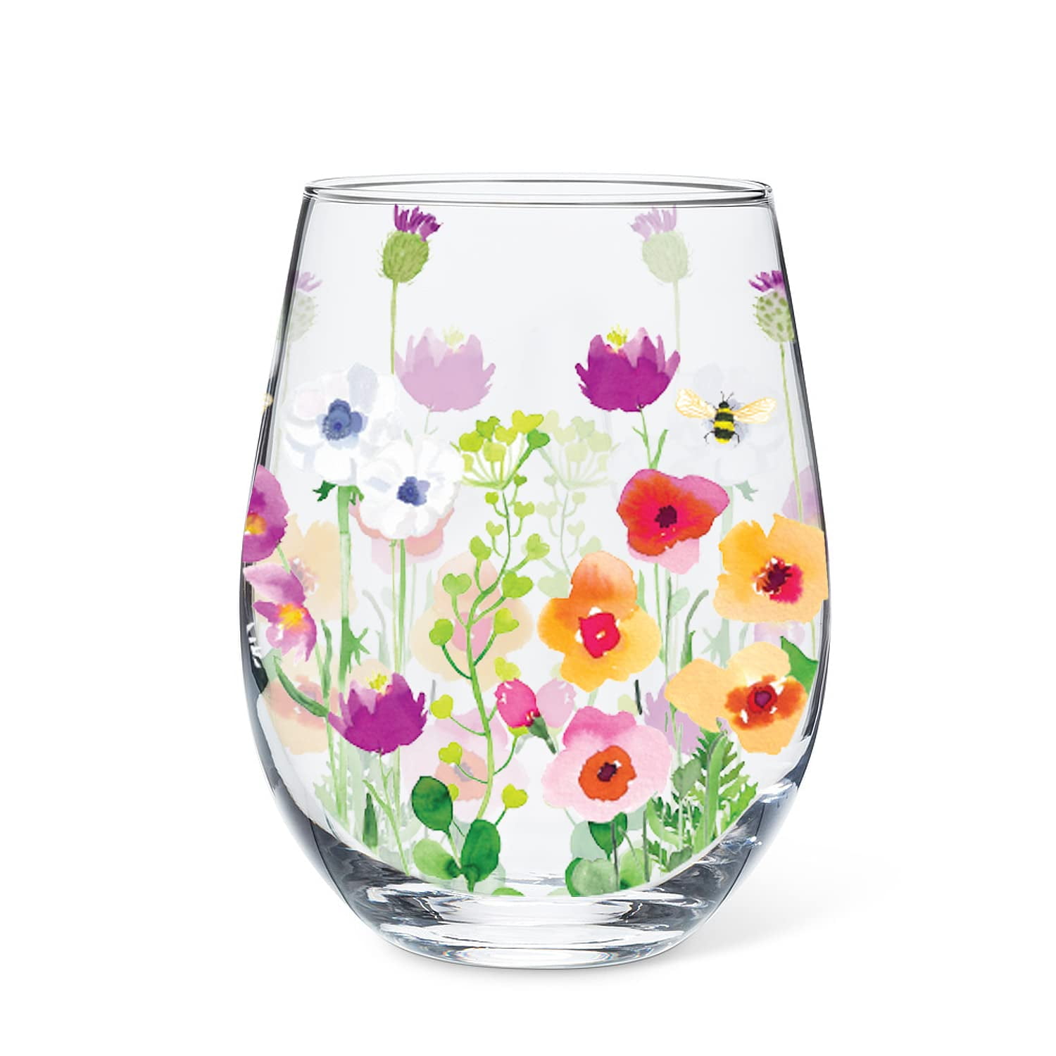 Abbott Collection Bee Garden Stemless Goblet-5"H - Walmart.com