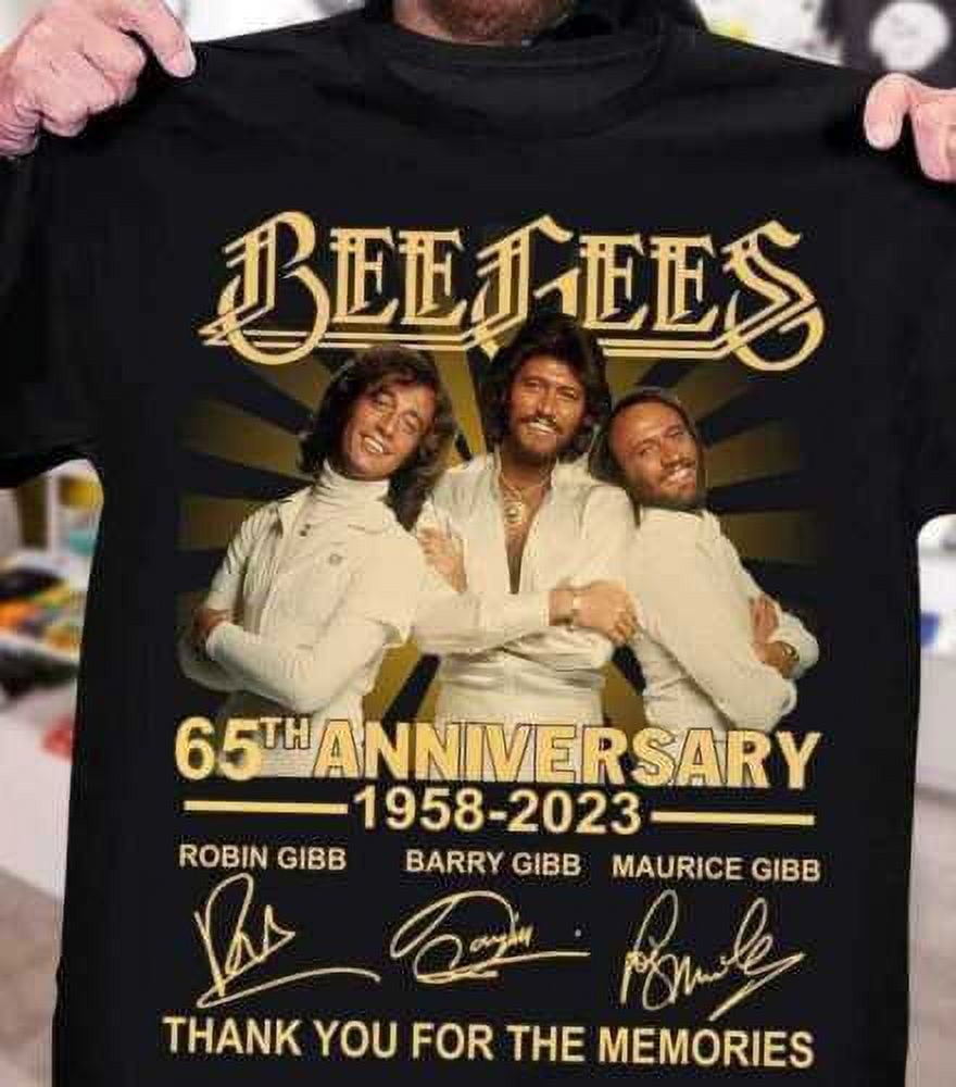 Bee Gees 65th Anniversary 1958 2023 Signatures Tour T Shirt S-5XL- Free ...
