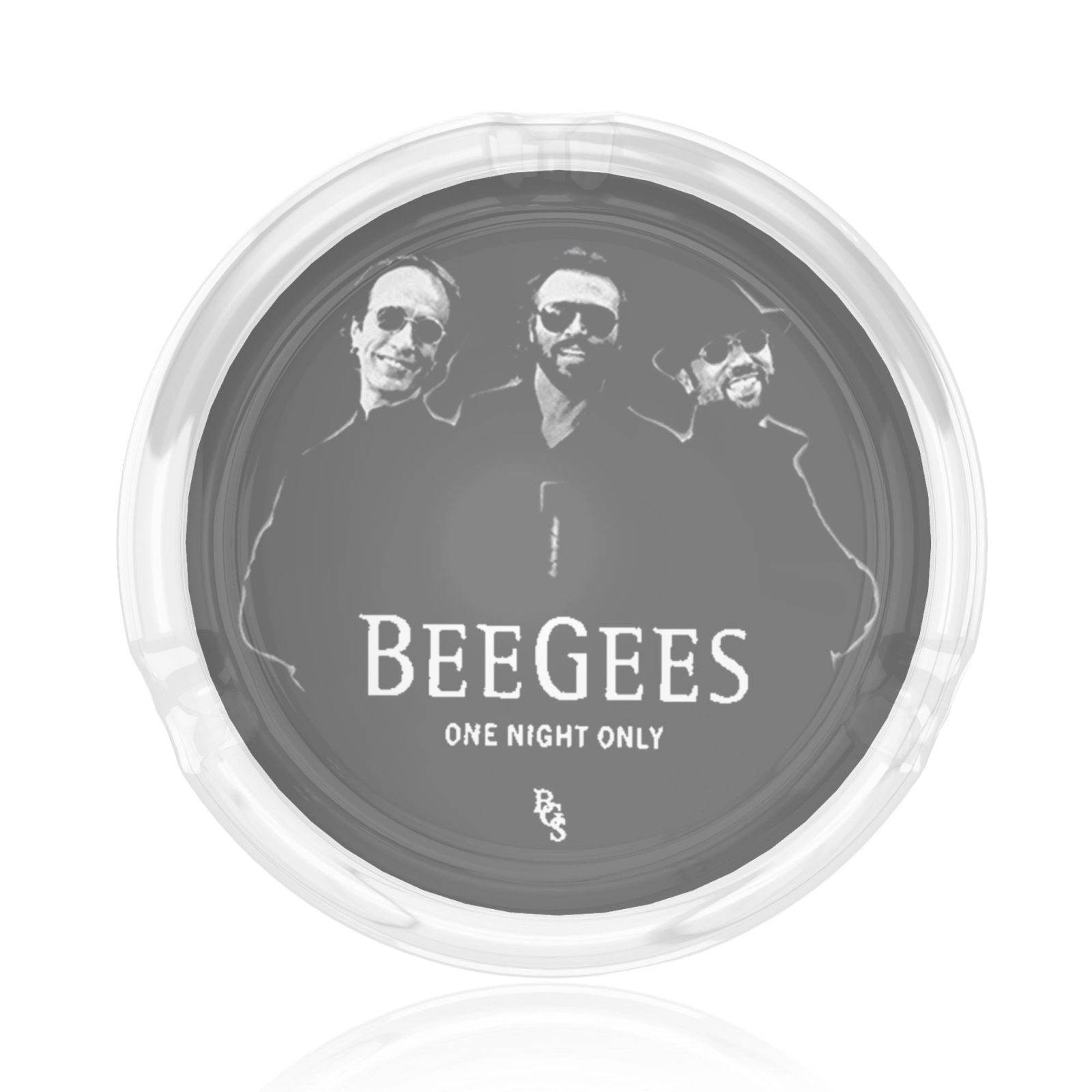 Bee Gees Band One Night Only Logo Round Glass Ashtray 3d Printing For ...