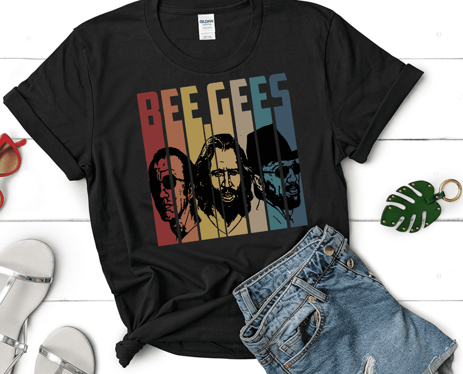 Bee Gees Band Retro Vintage Comfort Colors T-Shirt, The Bee Gees Band ...