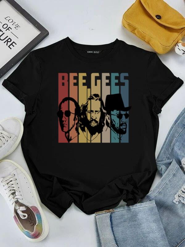 Bee Gees Classic Rock Music Retro Band Fan Disco Era Graphic Unisex tee ...