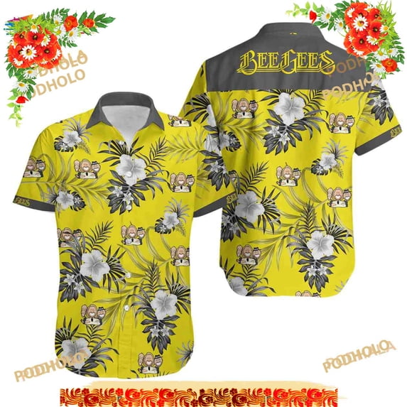Bee Gees Hawaii Shirt, Hawaii Shirt, Love Band Music Hawaii Shirt ...