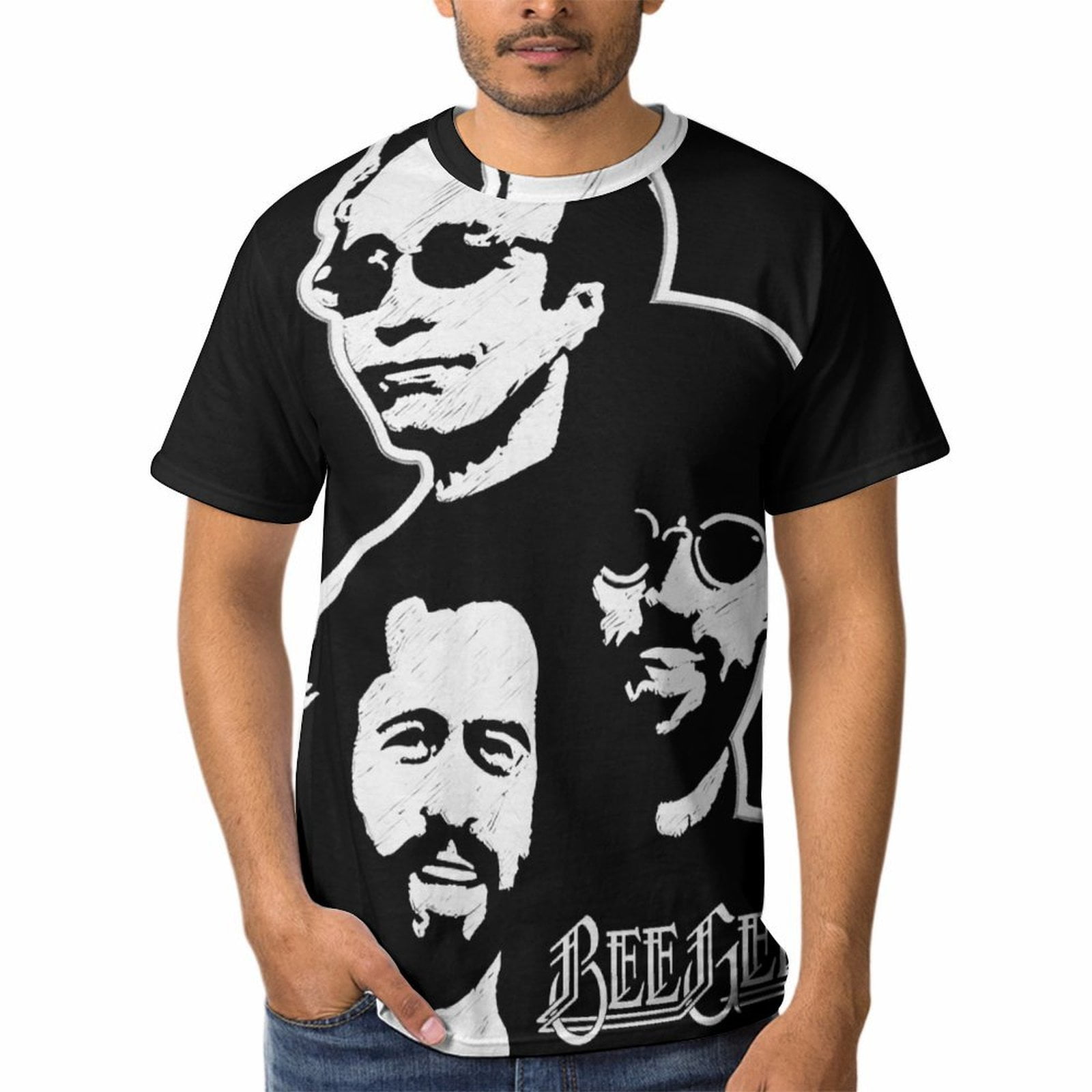 Bee Gees Men's Short Sleeve T-Shirt Crew Neck Top 3XL - Walmart.com