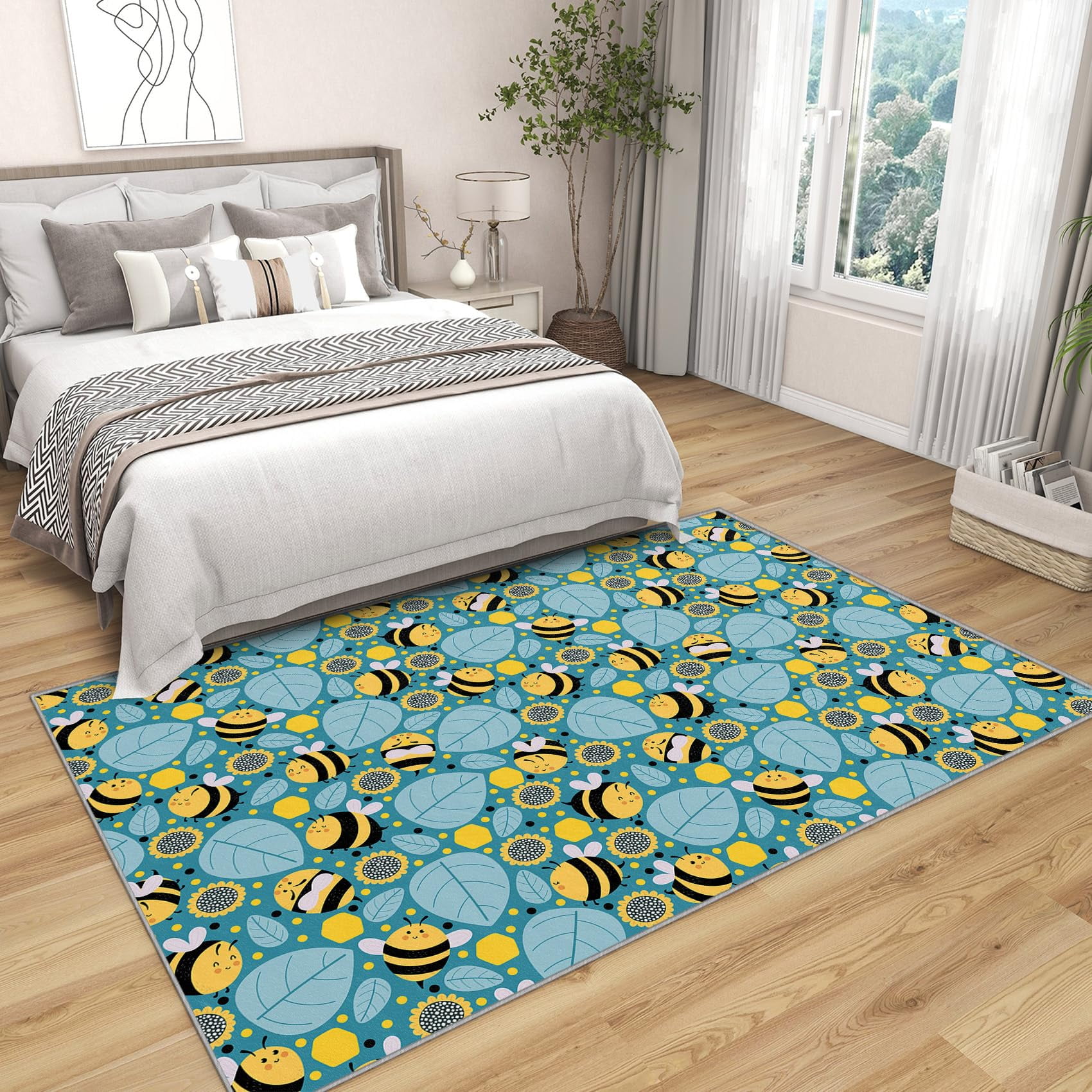 Bee Gifts For Kids - Honey Bee Rug, Kids Cute Bees Rugs For Living Room ...
