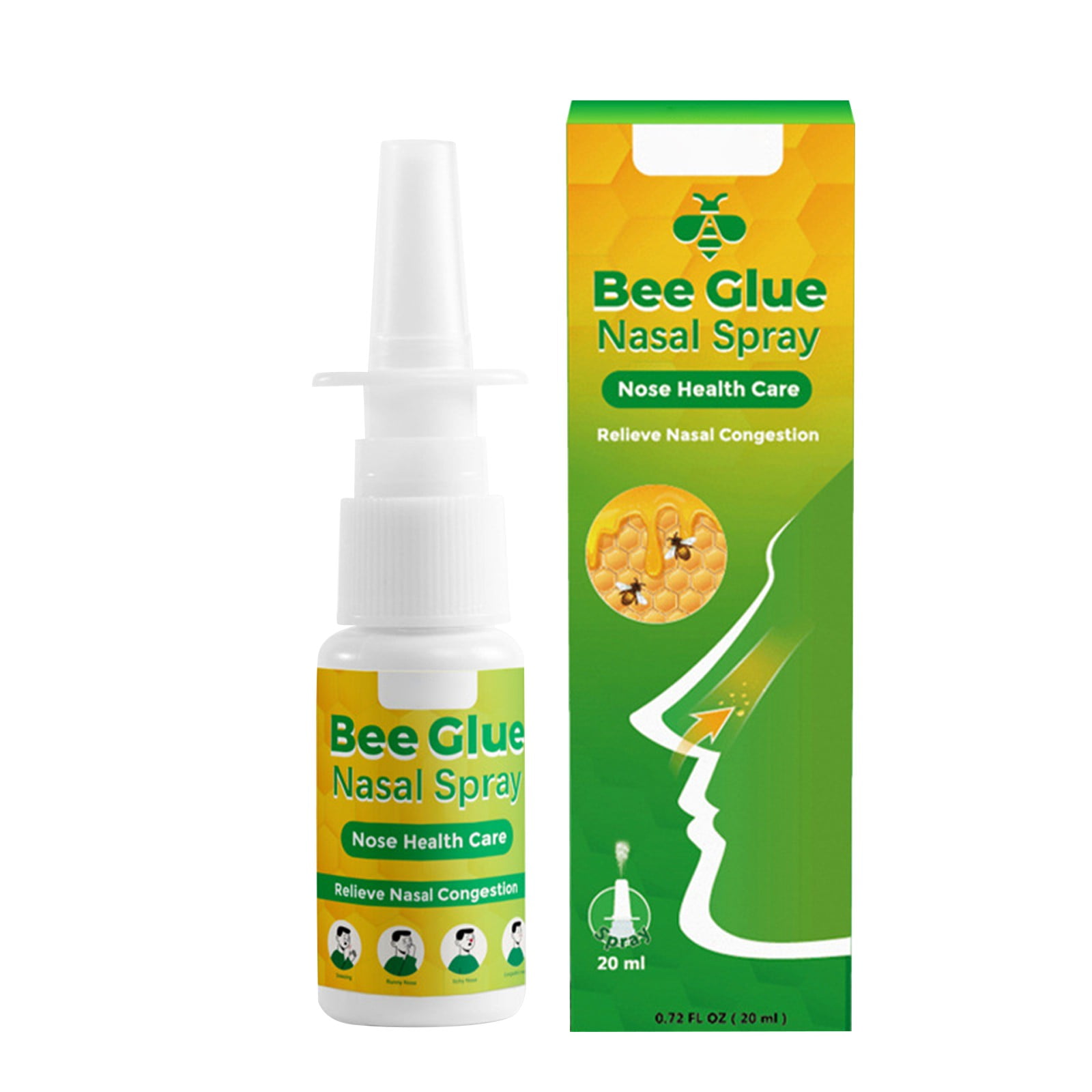 Bee Glue Nasal Spray for Natural Relief of Nasal Congestion, 20ml Nose ...
