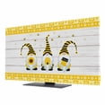 Bee Gnome TV Dust Cover 24 Inch, Daisy Flower Rustic Wood Computer ...