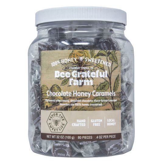 Bee Grateful Farm Honey Caramels, Chocolate-32 oz - Walmart.com