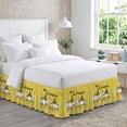 Bee Happy Bed Skirt Queen Size 18 Inch Drop, Dwarfs Daisy Honey ...
