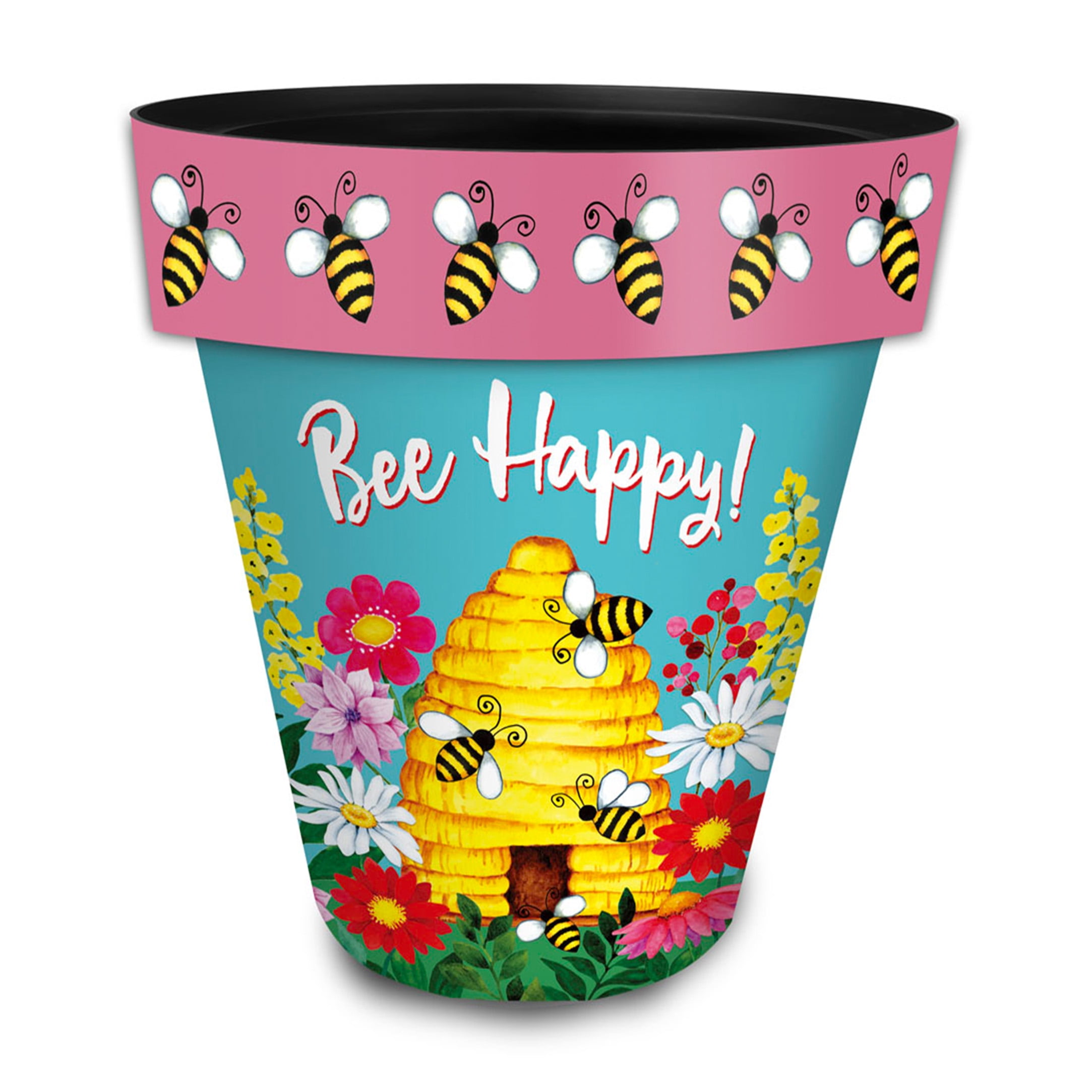 Bee Happy Beehive Spring Planter 14" x 15" x 15" Briarwood Lane ...