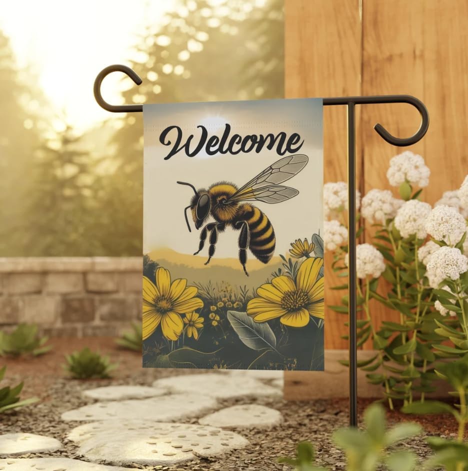 Bee Happy Beekeeper Honey Bumblebee Summer Floral Flower Family Garden ...