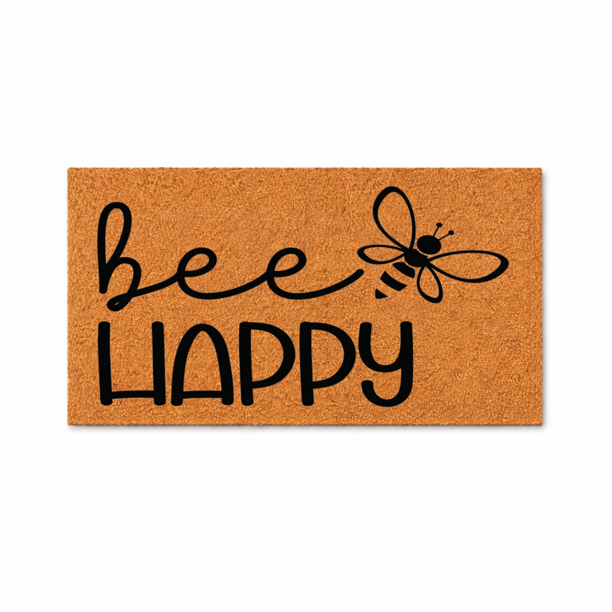 Bee Happy Doormat, Bee Graphic Welcome Mat (36x72 inches) WoodByStu ...