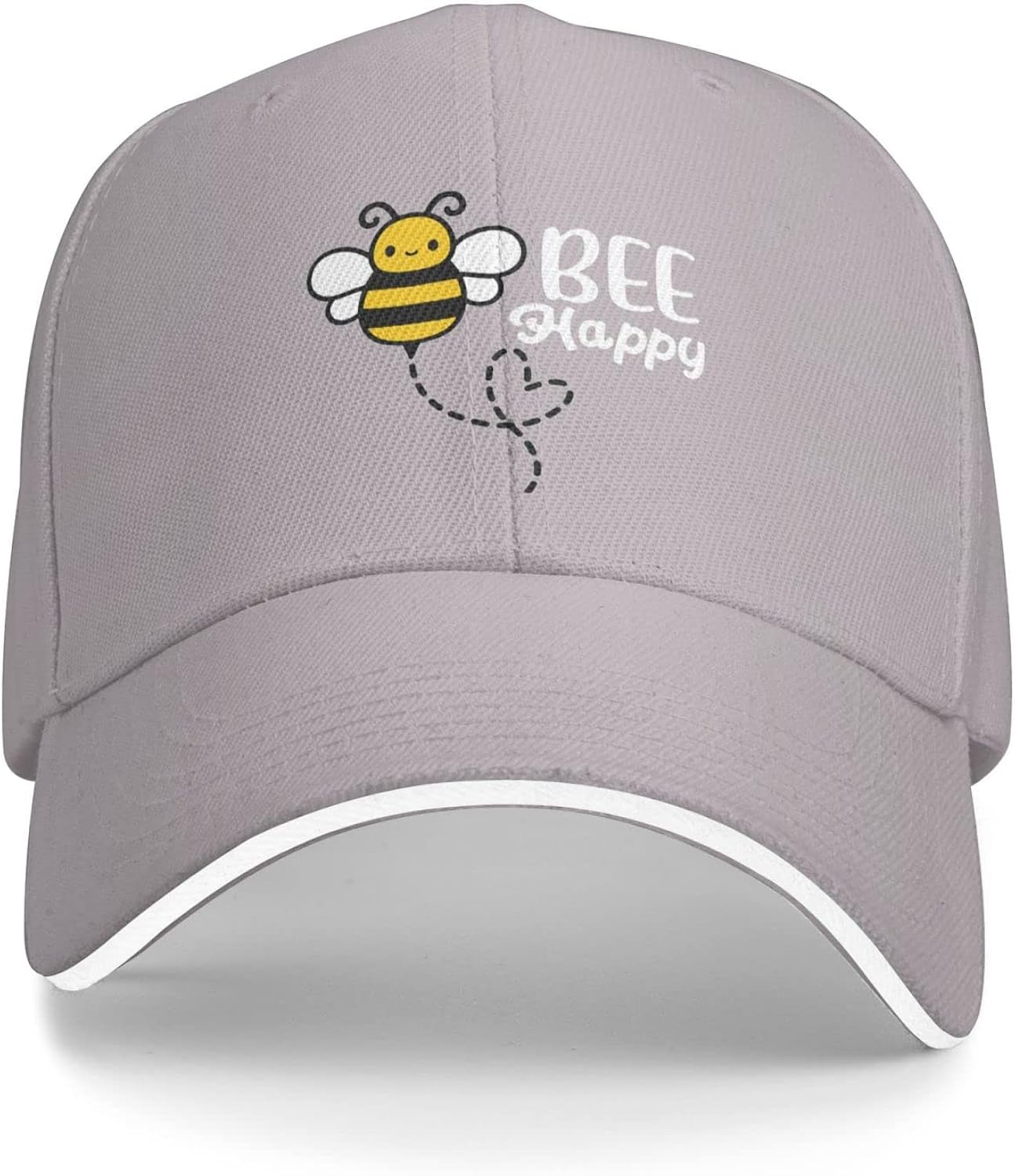 Bee Happy Hat Men Baseball Hat Cute Caps - Walmart.com