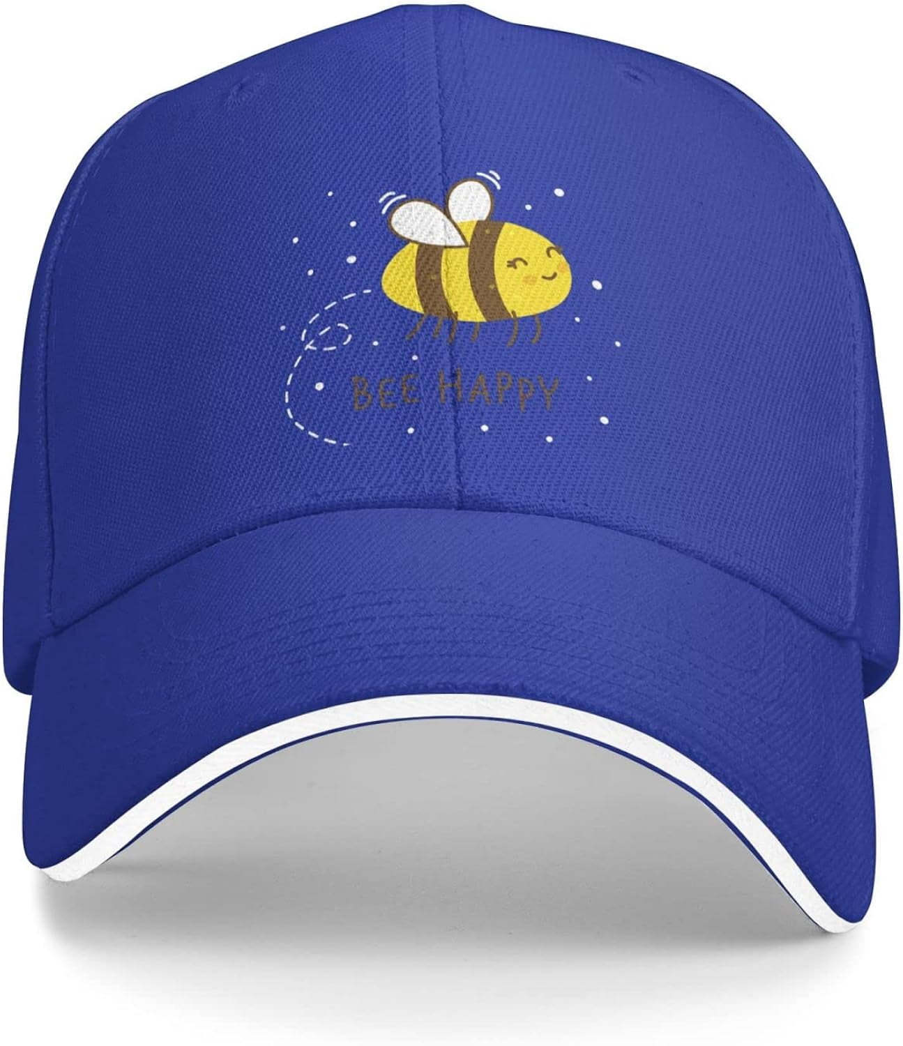Bee Happy Hat for Men Baseball Hat Graphic Hat - Walmart.com