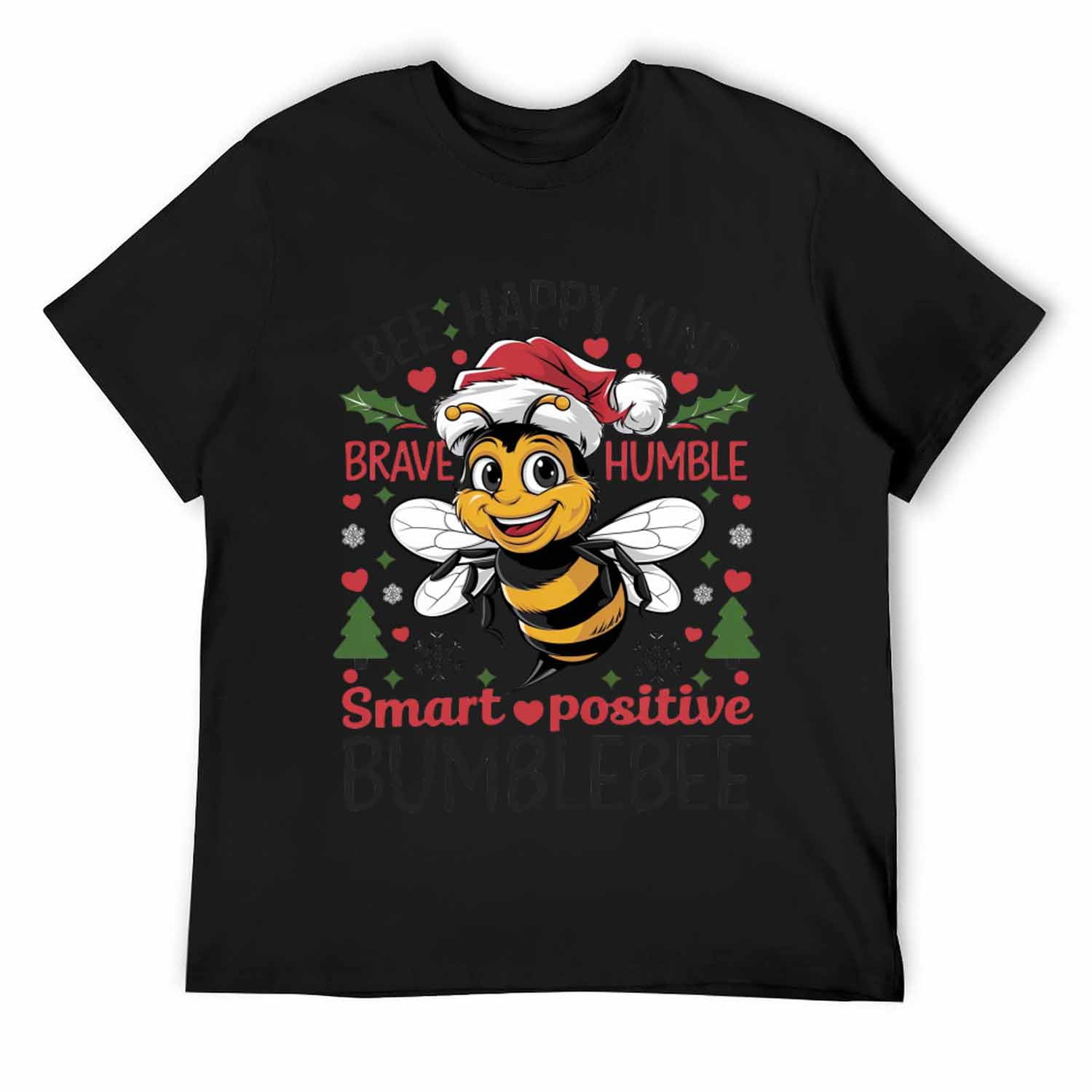 Bee Happy Kind Brave Humble Smart Positive Bumblebee Mental Health ...