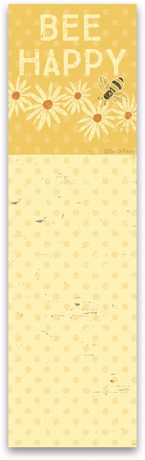 Bee Happy Magnetic Notepad List Paper 60 Sheets Made in USA - Walmart.com