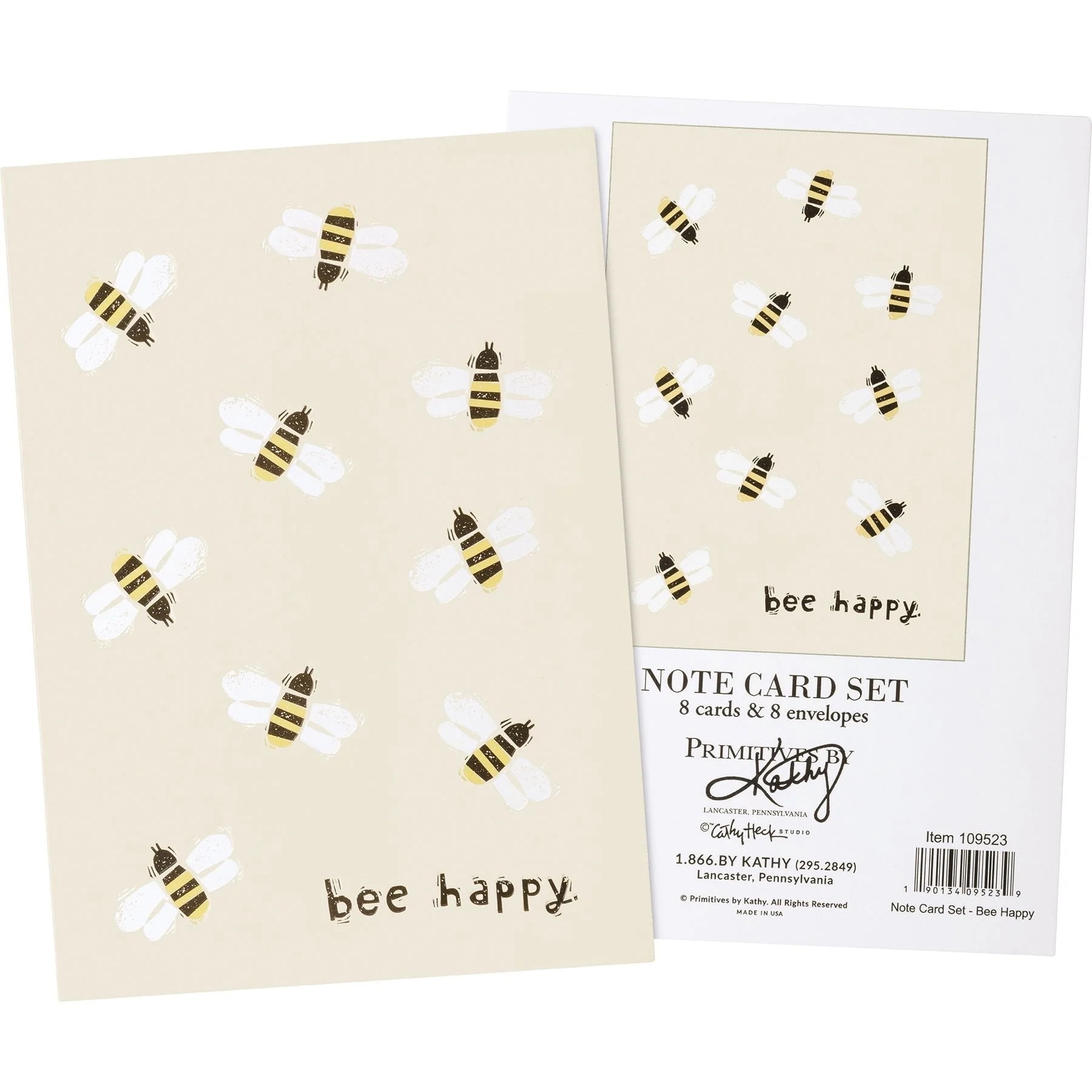 Bee Happy Note Card Set | 8 Cards - Walmart.com