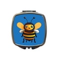 Bee Happy Smiling Travel Makeup Handbag Purse Small Pocket Compact ...