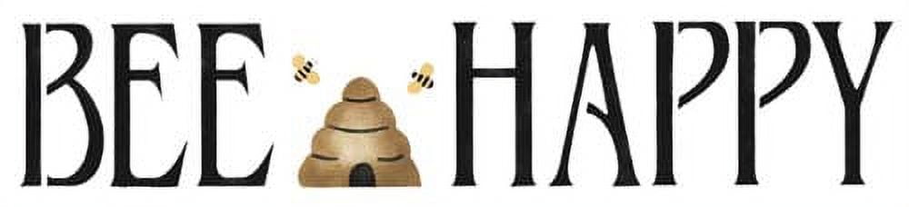 Bee Happy Wall Lettering Stencil SKU #3090 by Designer Stencils ...