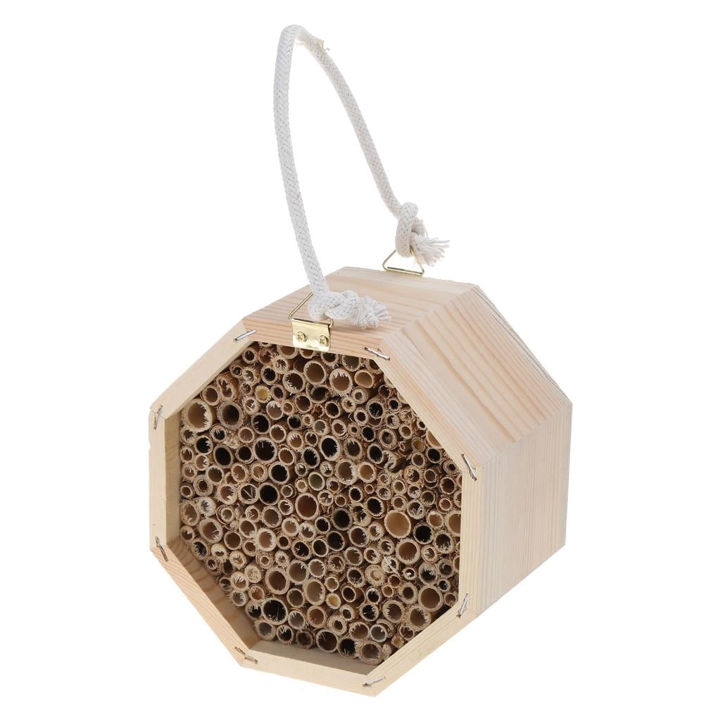 Bee Hive Bamboo Tube Bee Hotel for Solitary Bees Attract Bees to Garden ...