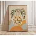 Bee Hive Botanical Poster Soft Earth Tone Minimal Style Paper Wall Art ...
