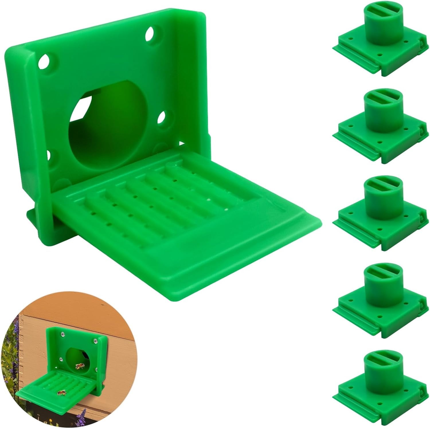 Bee Hive Entrance Reducer, 6 Pack Beehive Entrance Reducer,Green Square ...