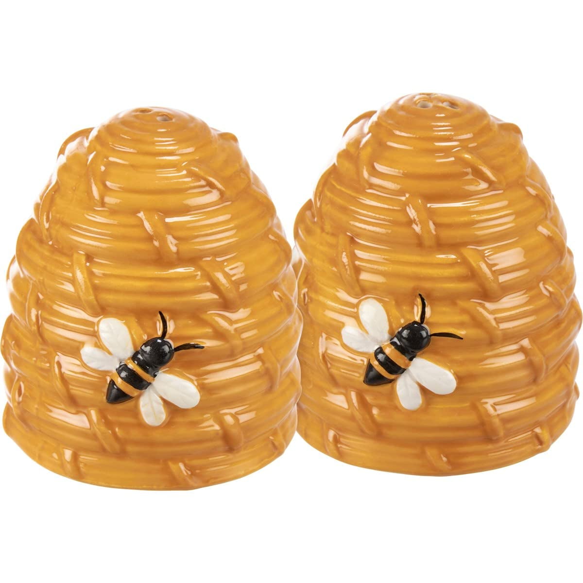 Bee Hive Salt and Pepper Shakers Decorative Shakers - Walmart.com