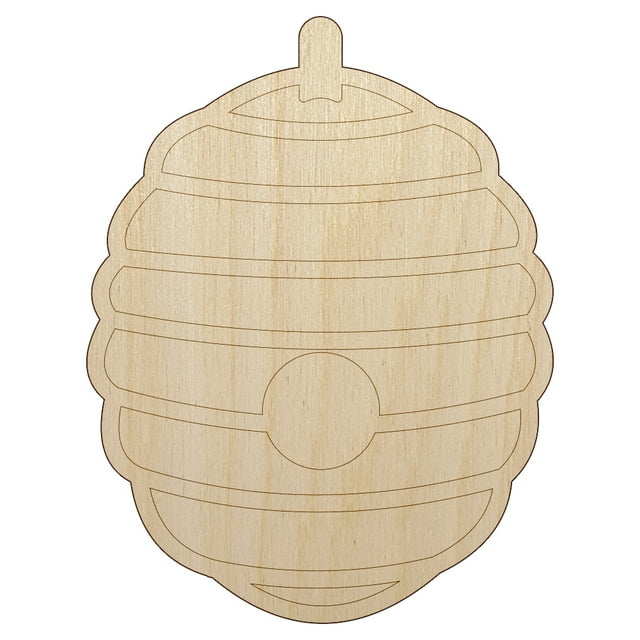 Bee Hive Wood Shape Unfinished Piece Cutout Craft DIY Projects - 4.70 ...