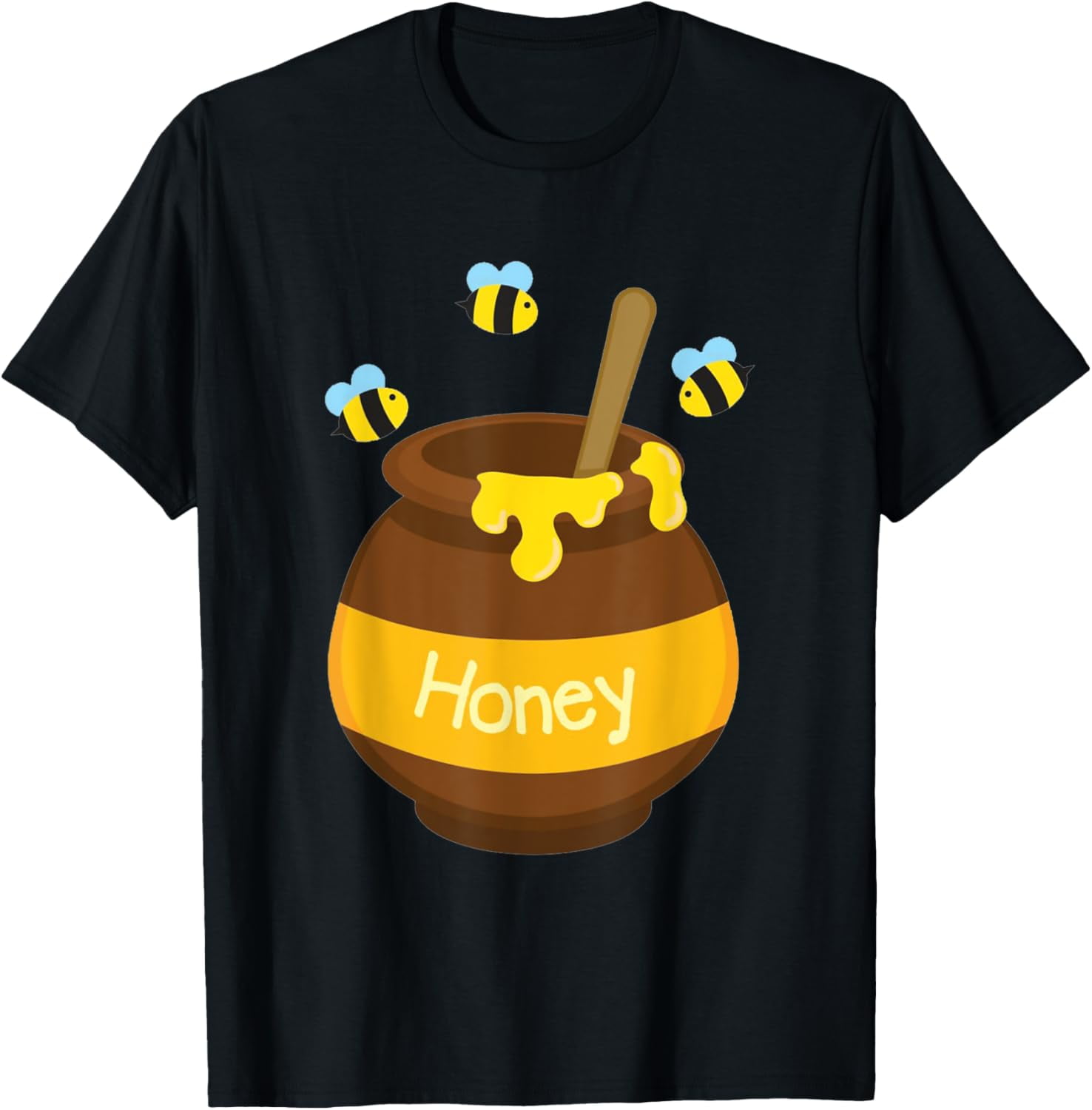 Bee Honey Buzzing Bee Beehive Pot Flying Funny Beekeeping T-Shirt ...