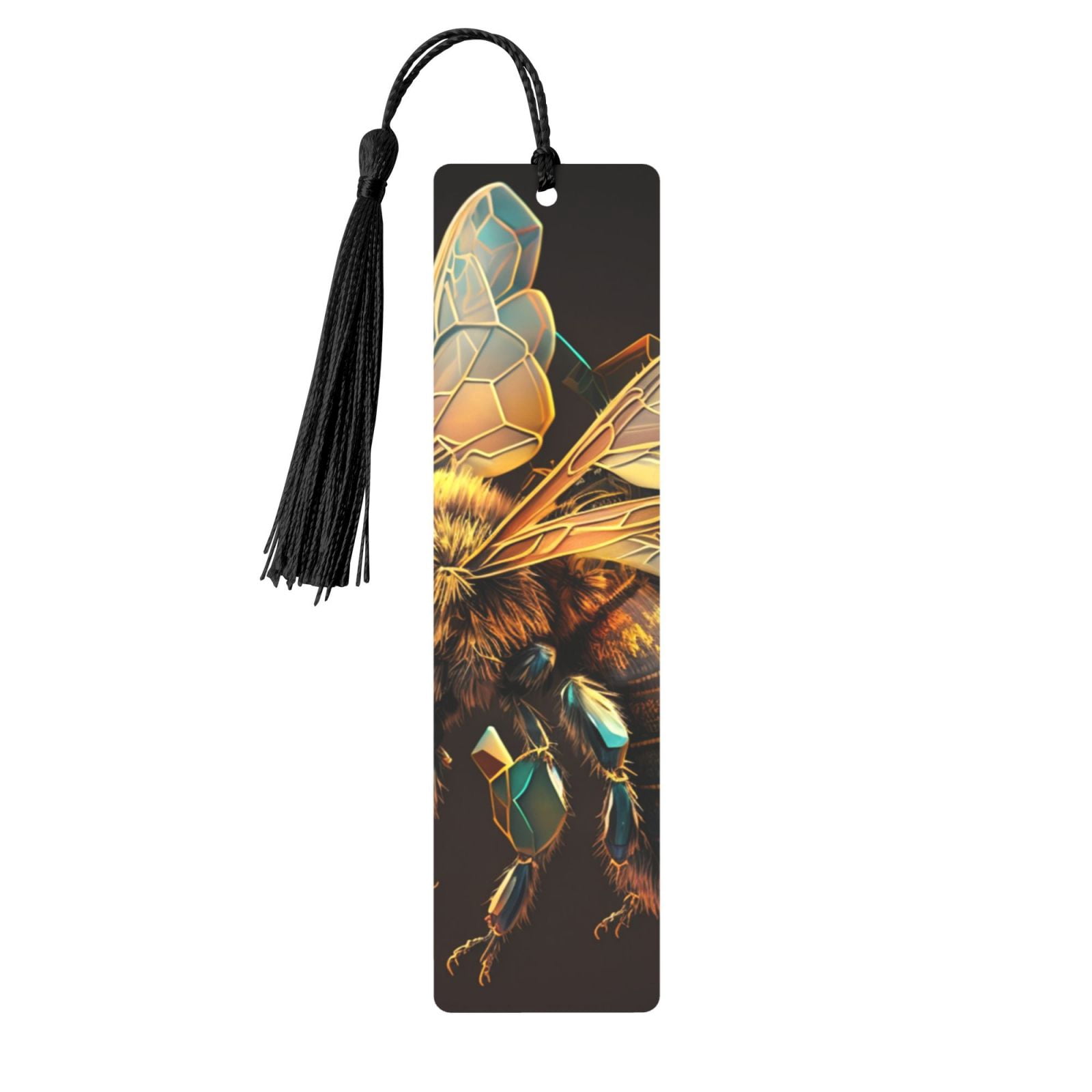 Bee Honey Honeybee Cool Aluminum Metal Bookmark with Tassel, Decorative ...