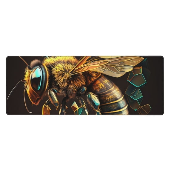 Bee Honey Honeybee Cool Mouse Pad Extended Large Gaming Mousepad Non ...