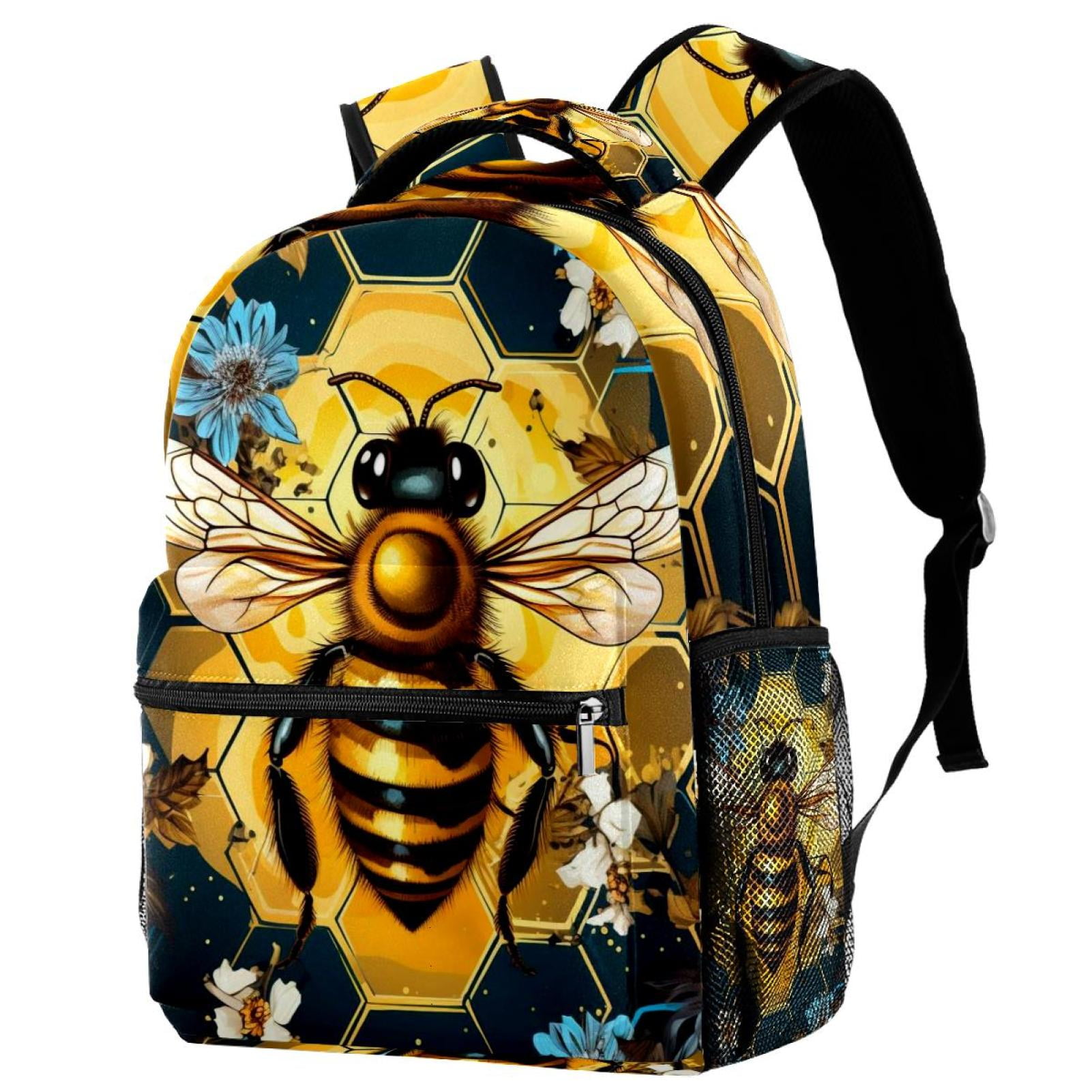 Bee Honey Starry Sky Casual Backpacks Lightweight Premium Backpack with ...
