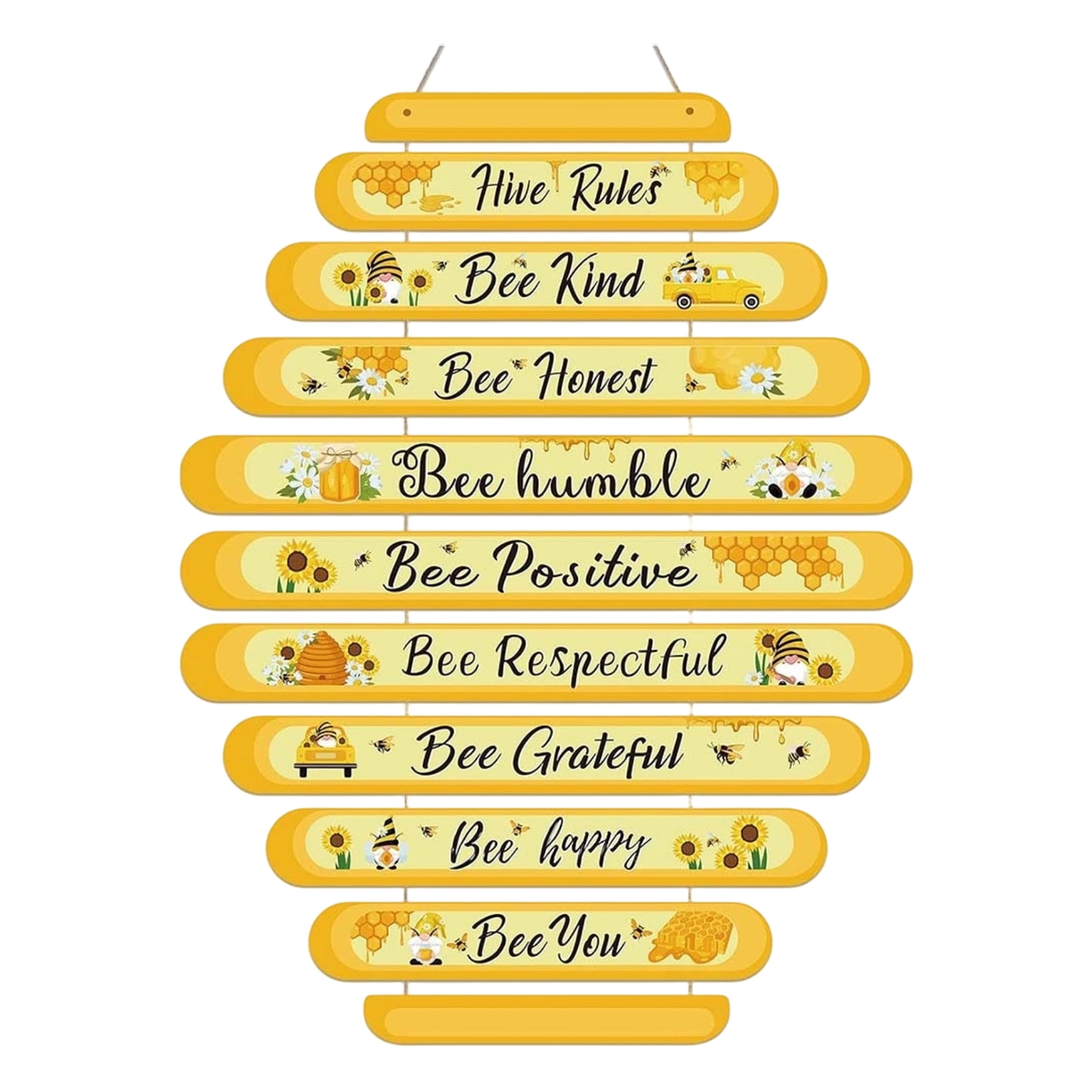 Bee and Honeycomb Decorative Wooden Plaque, American Country Style Wall ...