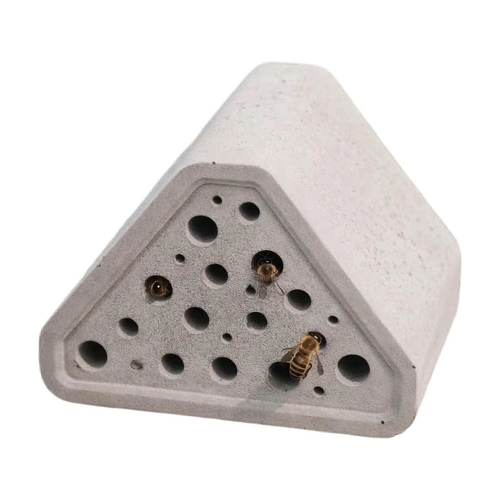 Bee House - Handcrafted Natural Wooden Bee Hotel with Waterproof Wax ...
