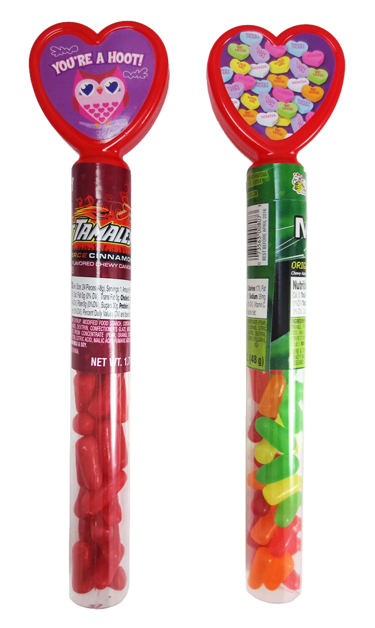 Bee International Valentine Mike&ike Hot Tamales Cane - Walmart.com